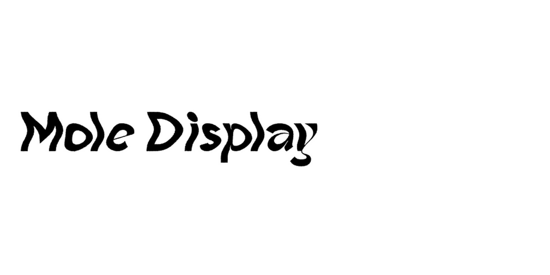 Mole Display in use - Fonts In Use