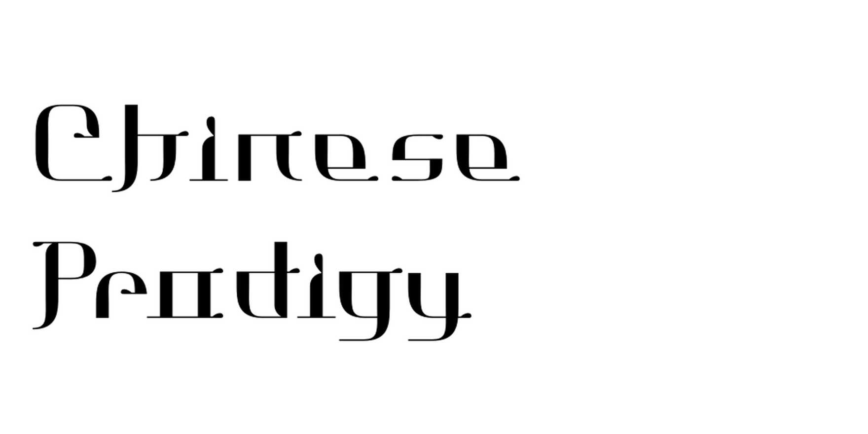 Chinese Prodigy in use - Fonts In Use