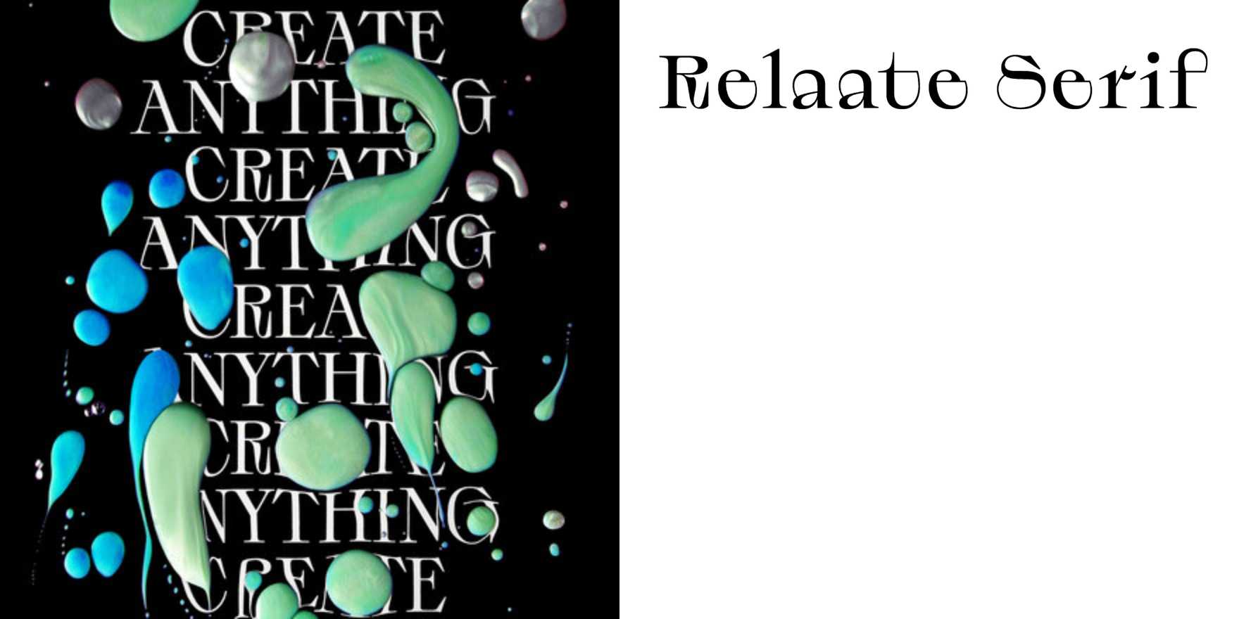 Create Anything poster - Fonts In Use