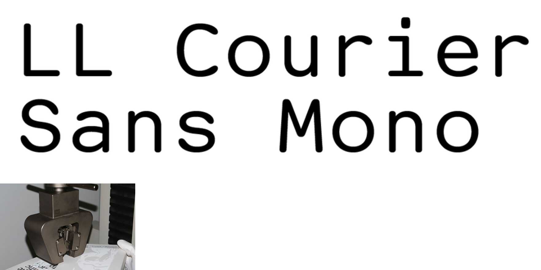 LL Courier Sans Mono in use - Fonts In Use