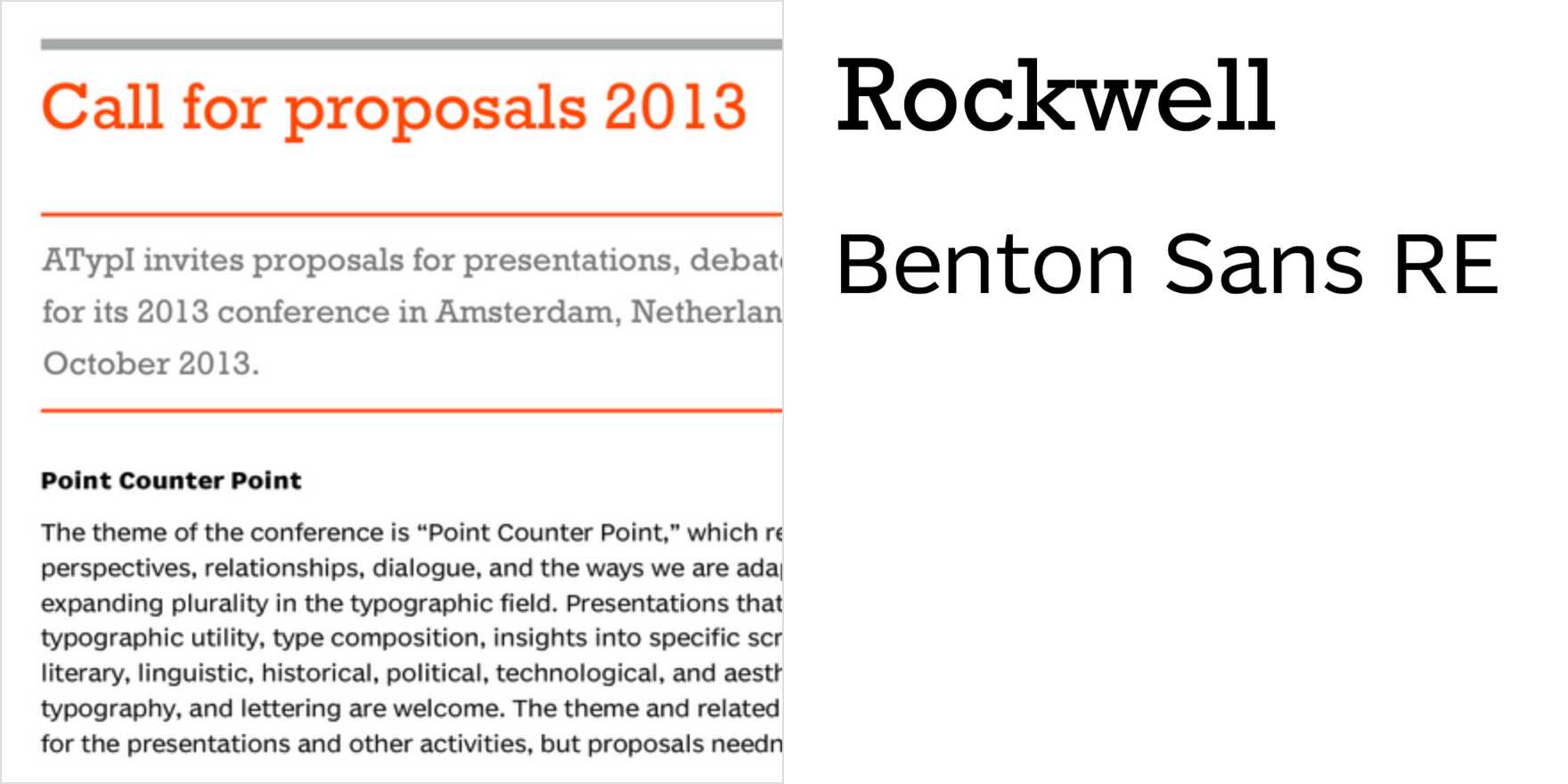 ATypI 2013 – Point Counter Point, Amsterdam (NL), 9–13 October 2013 ...