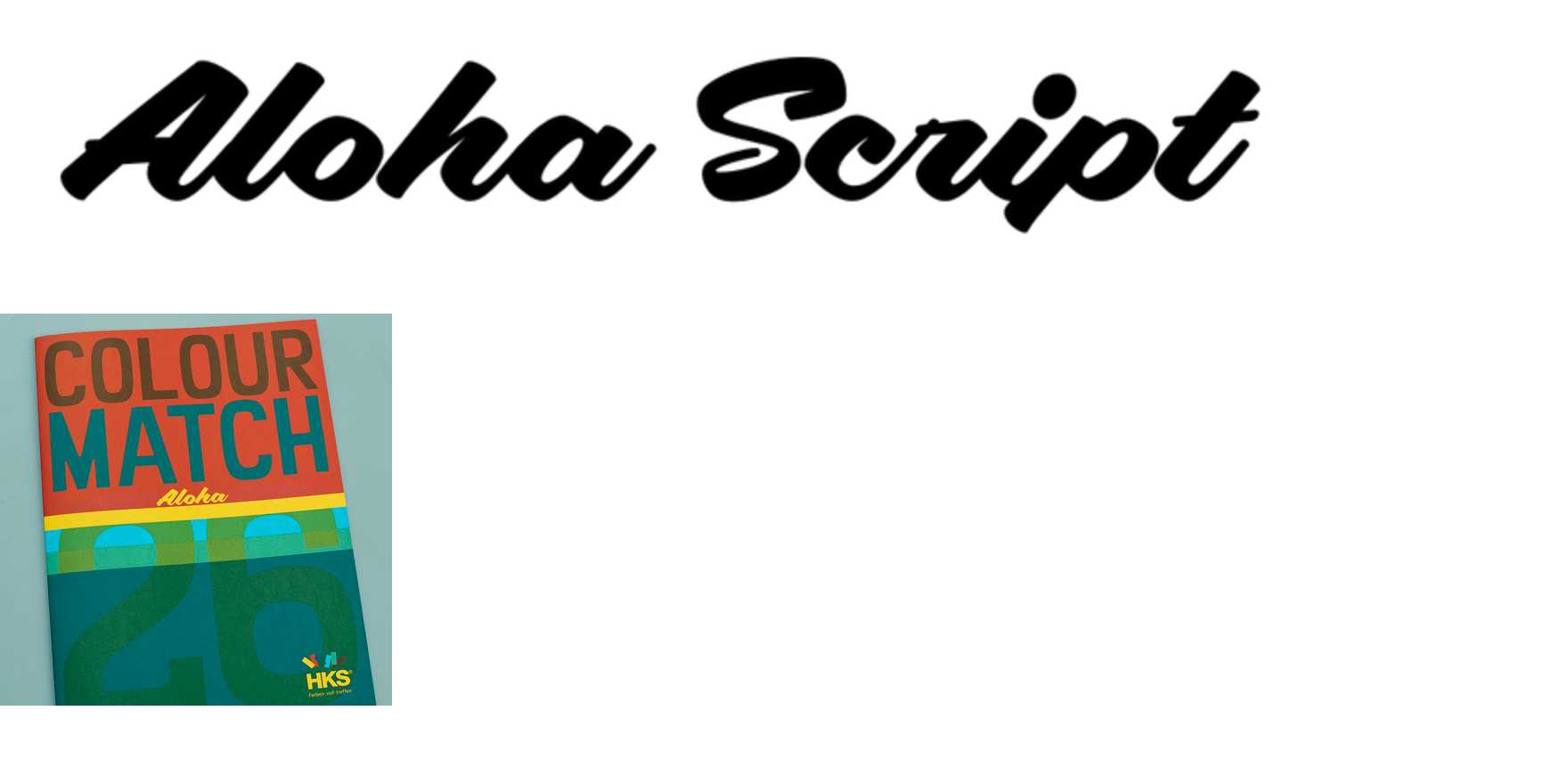 Aloha Script in use - Fonts In Use