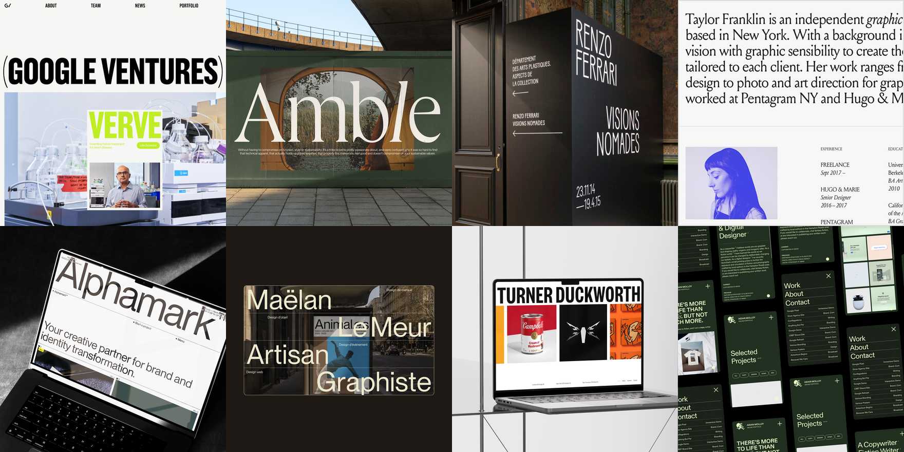 Portfolio - Fonts In Use