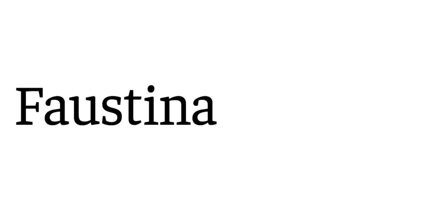 Faustina in use - Fonts In Use