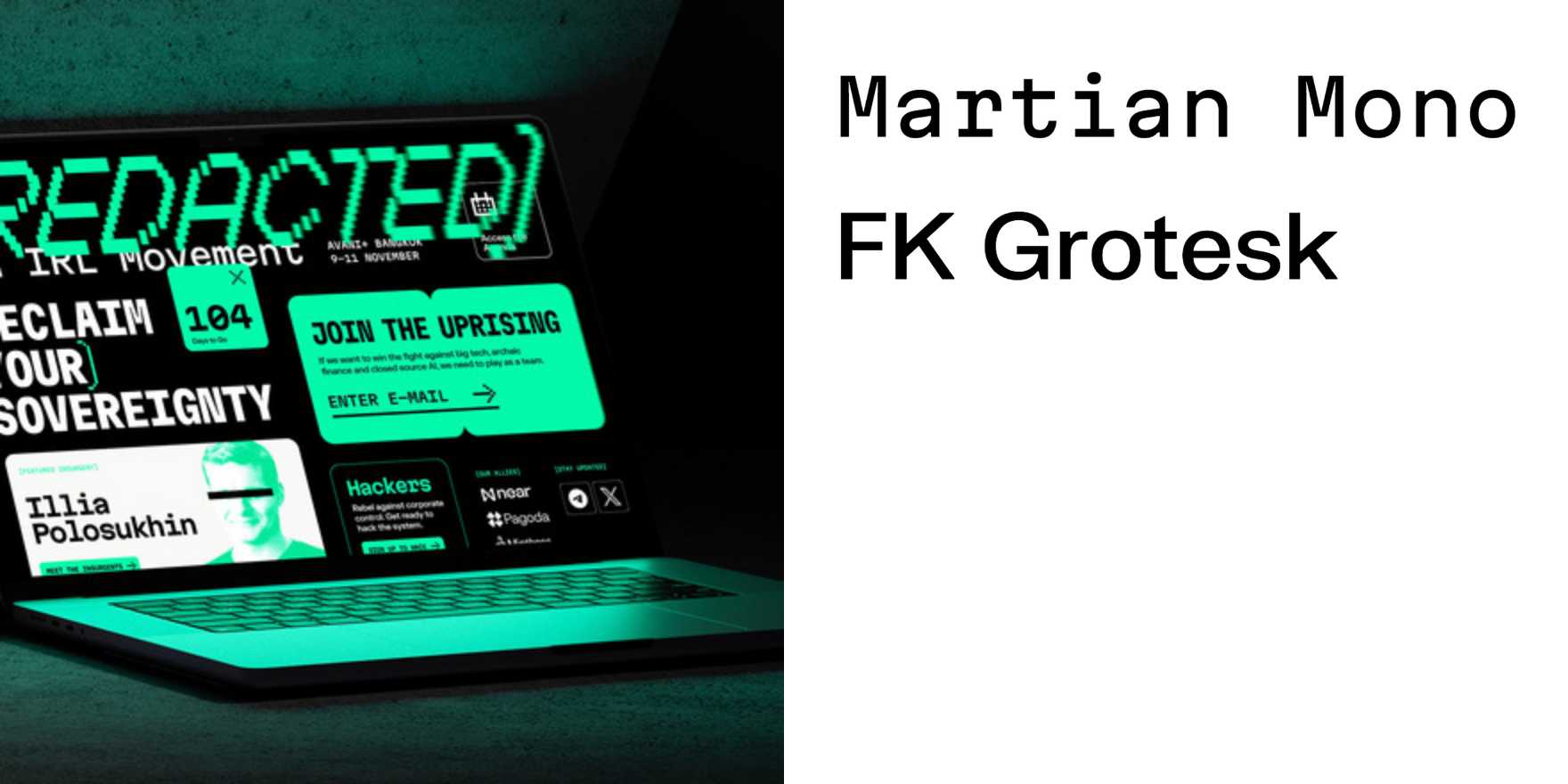 [REDACTED] identity - Fonts In Use