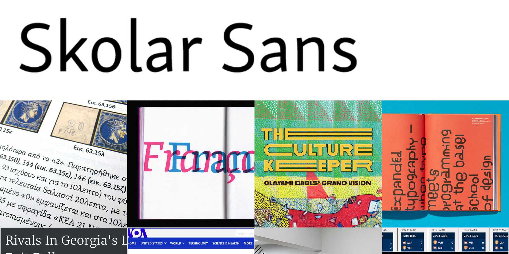 Skolar Sans in use - Fonts In Use