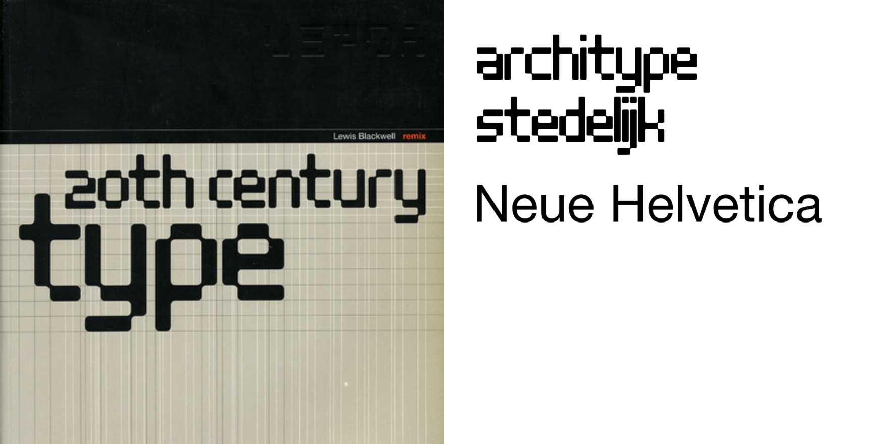 20th Century Type Remix by Lewis Blackwell - Fonts In Use