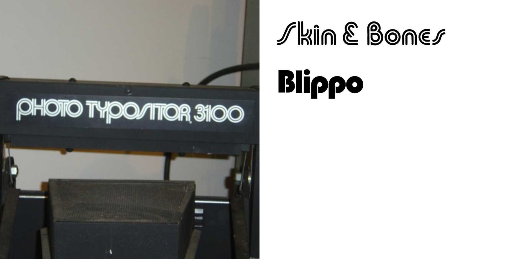 VGC Photo Typositor 3000/3100 and 3200 logos - Fonts In Use