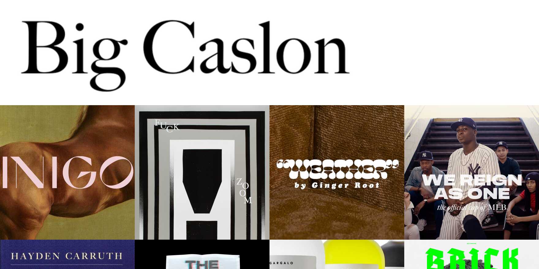 Big Caslon in use - Fonts In Use