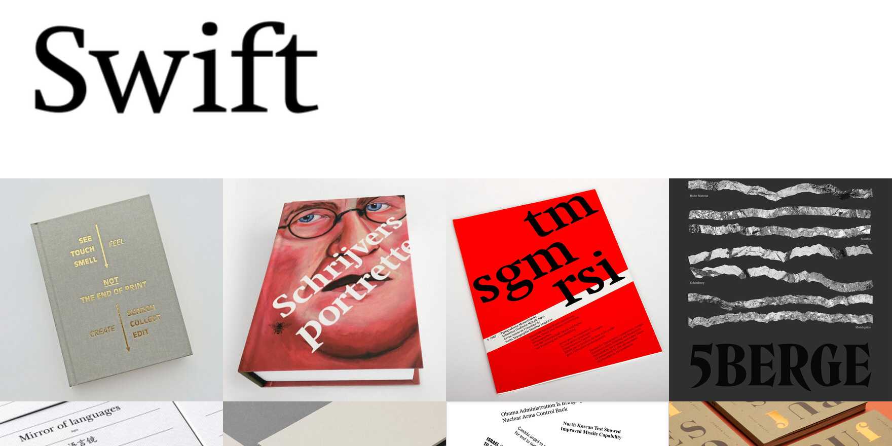 Swift in use - Fonts In Use