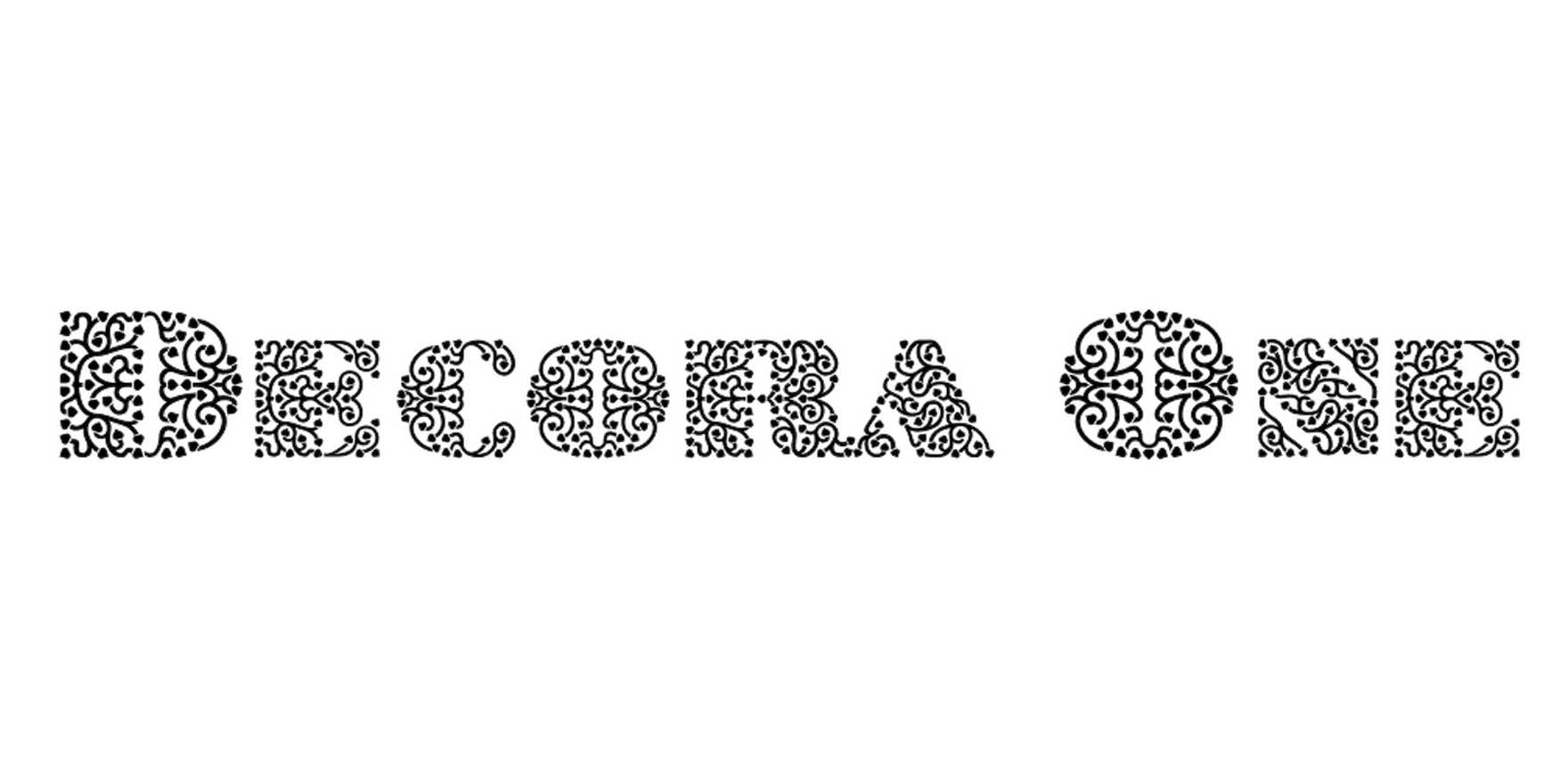 Decora One in use - Fonts In Use