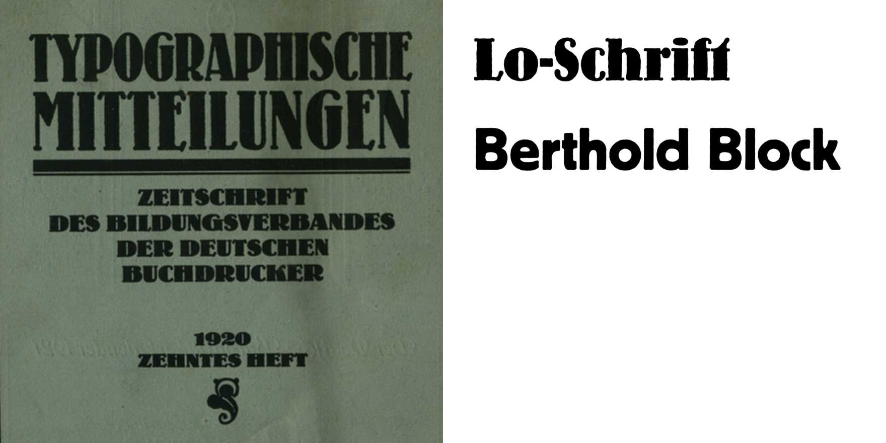 Typographische Mitteilungen, Vol. 17, No. 10, Oct. 1920 - Fonts In Use