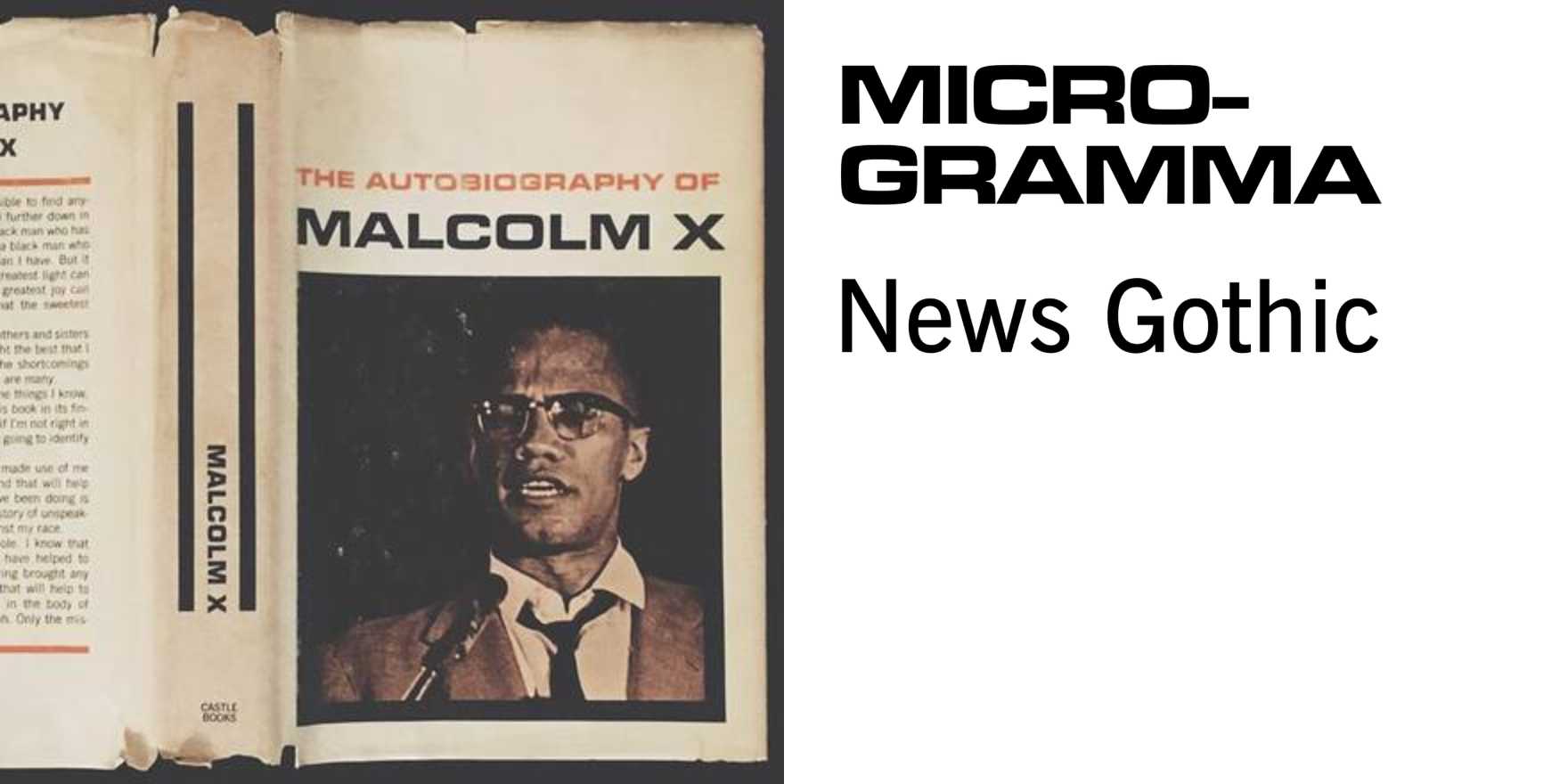 The Autobiography of Malcolm X, Castle Books - Fonts In Use