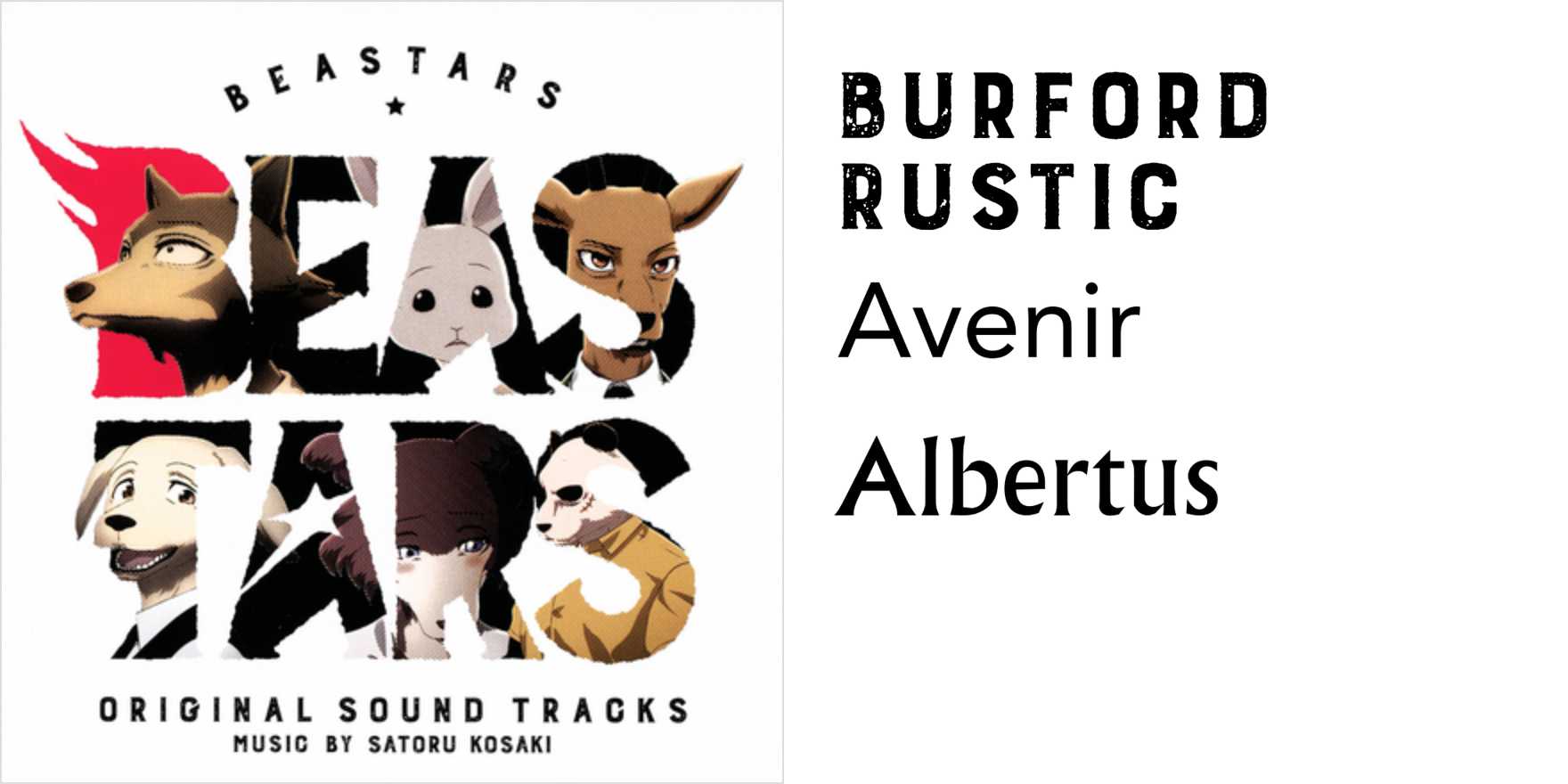 Beastars - Fonts In Use