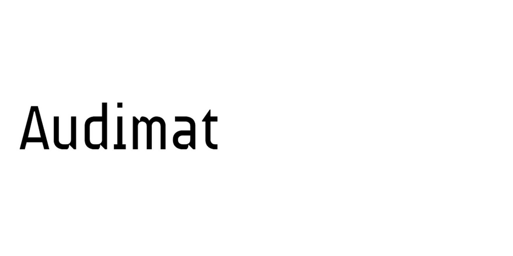 Audimat in use - Fonts In Use