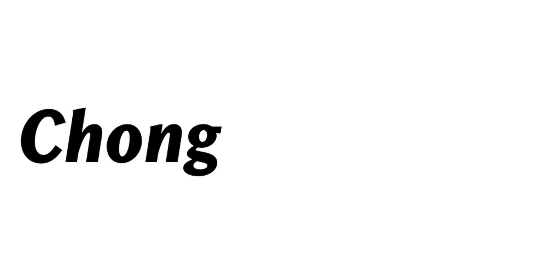 Chong in use - Fonts In Use