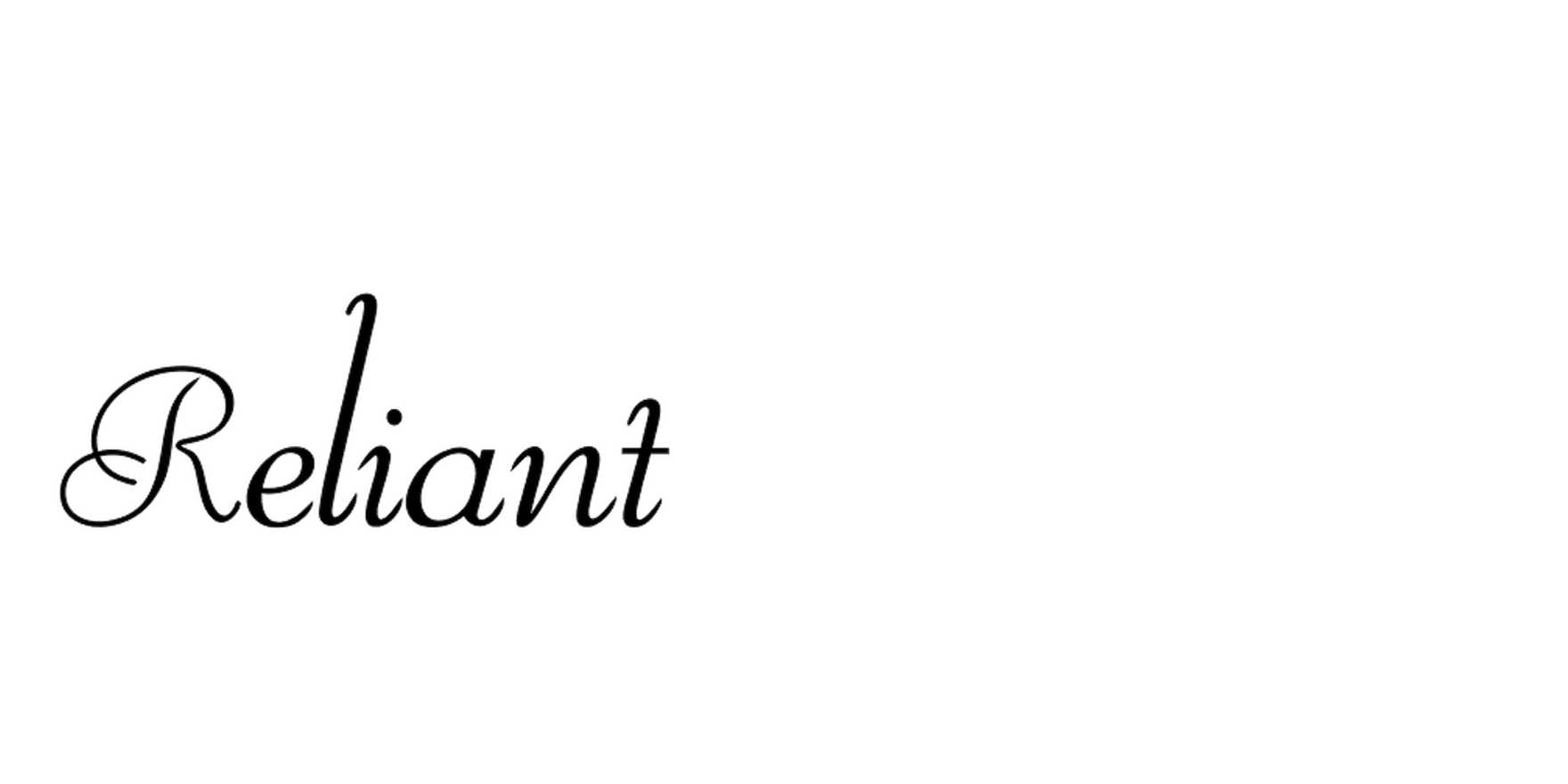 Reliant in use - Fonts In Use