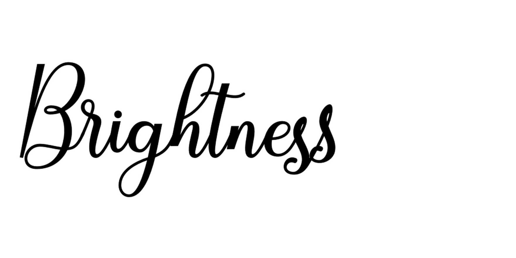 Brightness in use - Fonts In Use