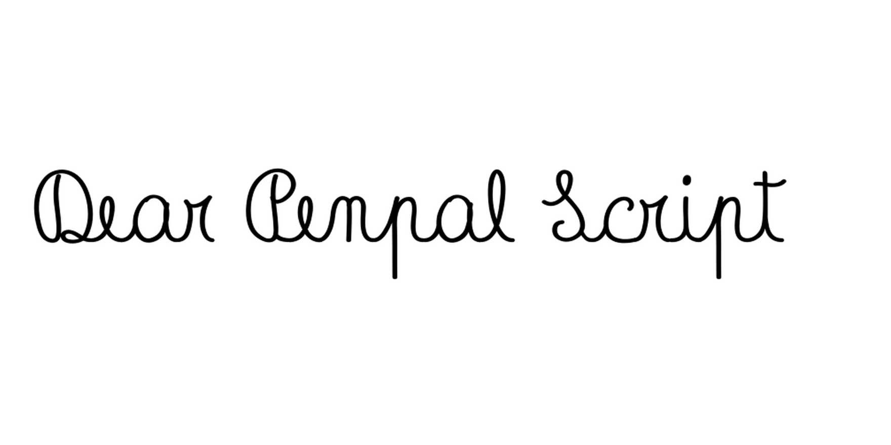Dear Penpal Script in use - Fonts In Use