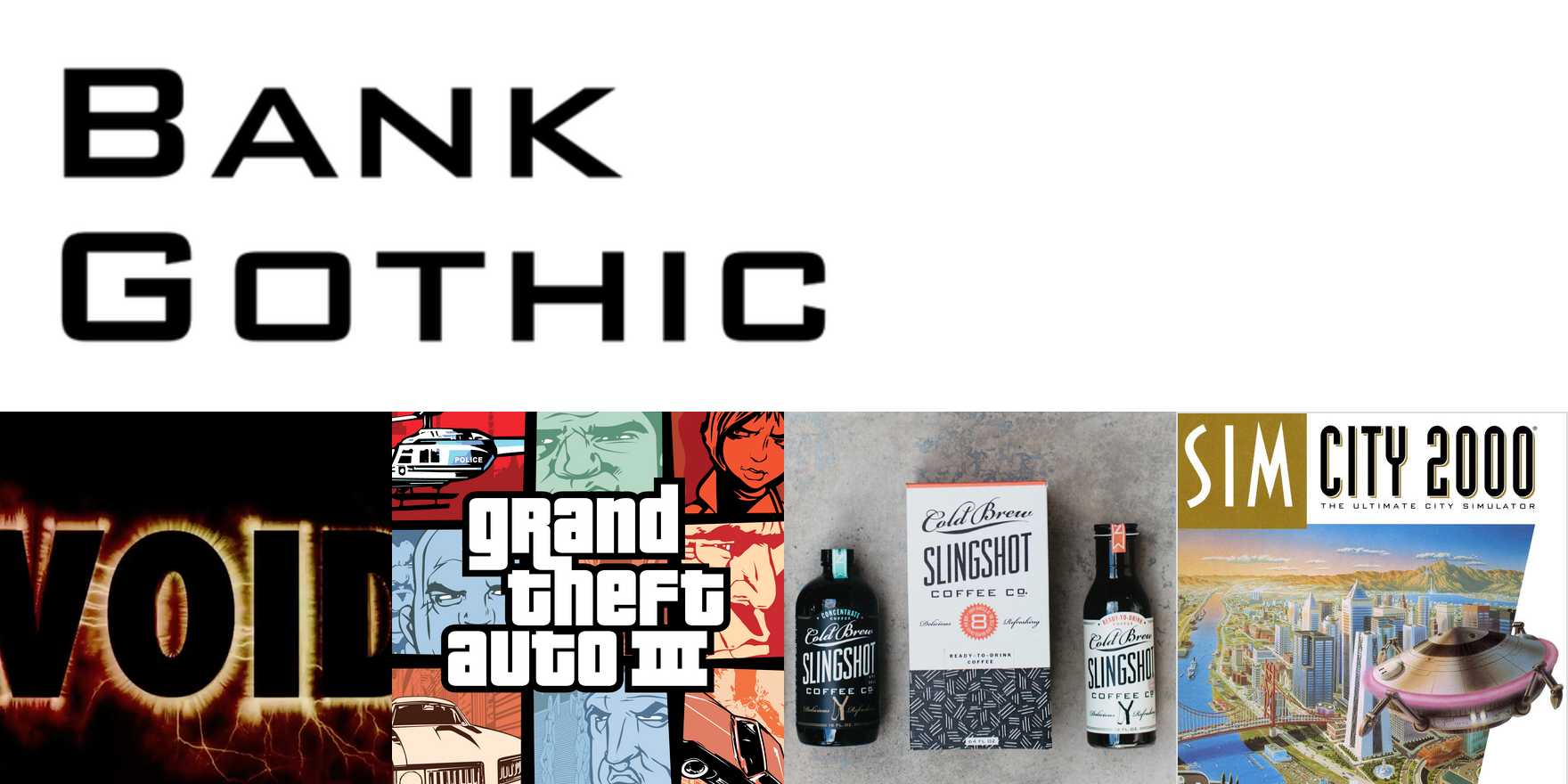 Bank Gothic in use - Fonts In Use