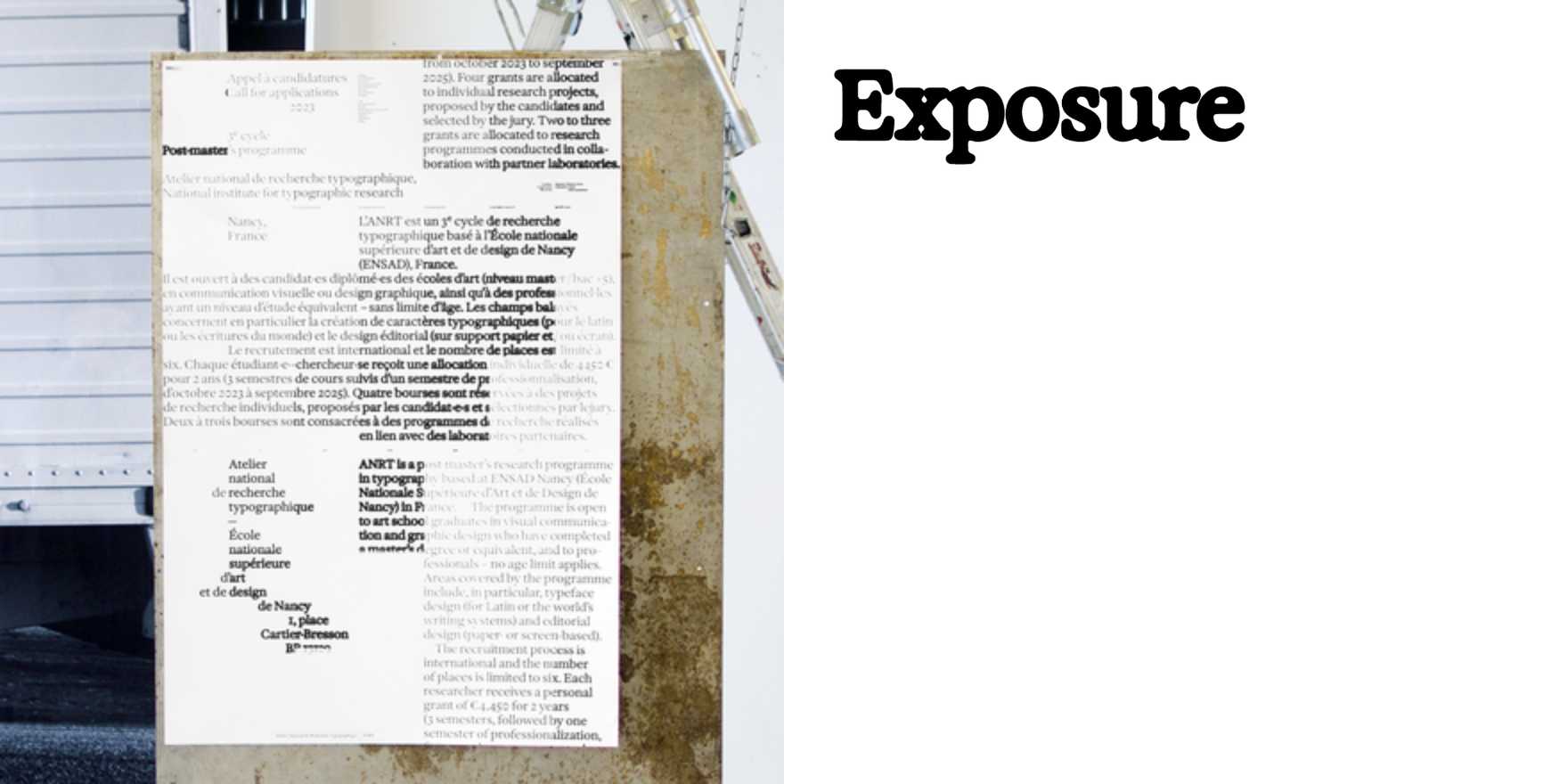 ANRT Call for applications 2023 poster - Fonts In Use
