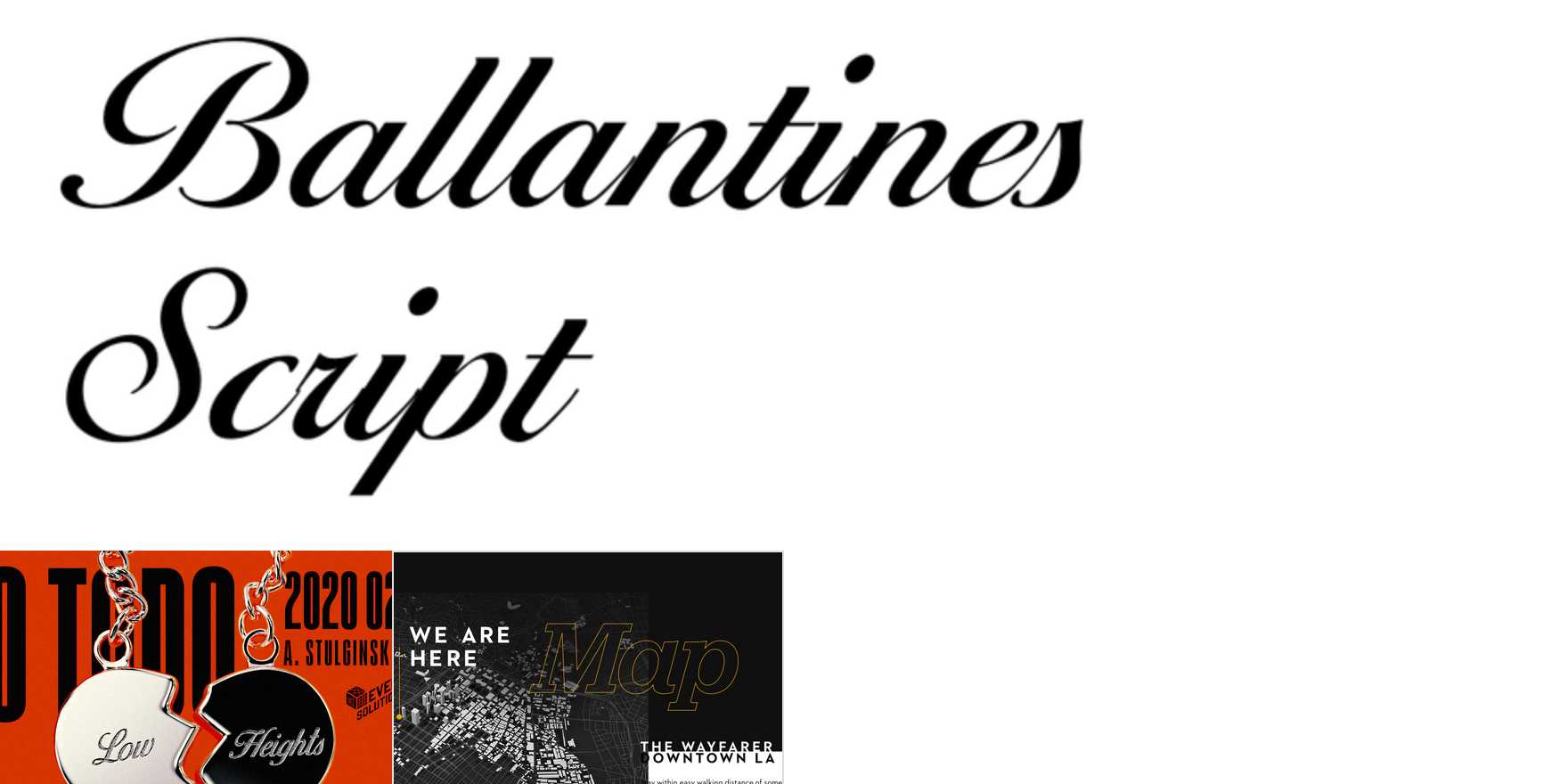 Ballantines Script in use - Fonts In Use