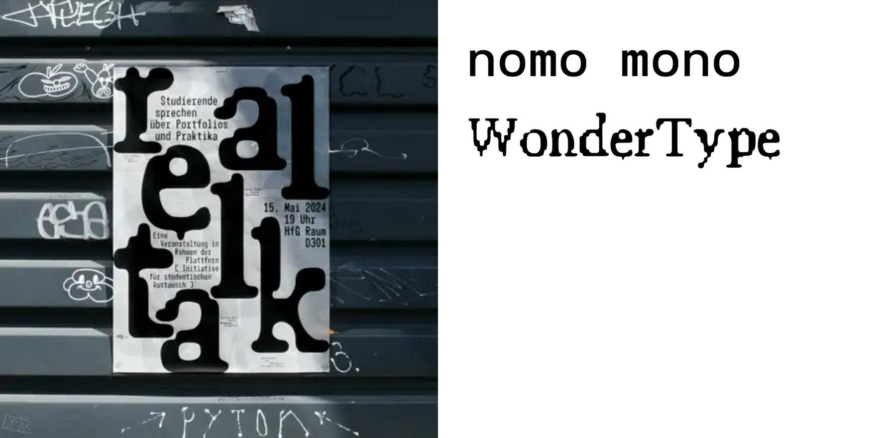 real talk lecture poster - Fonts In Use