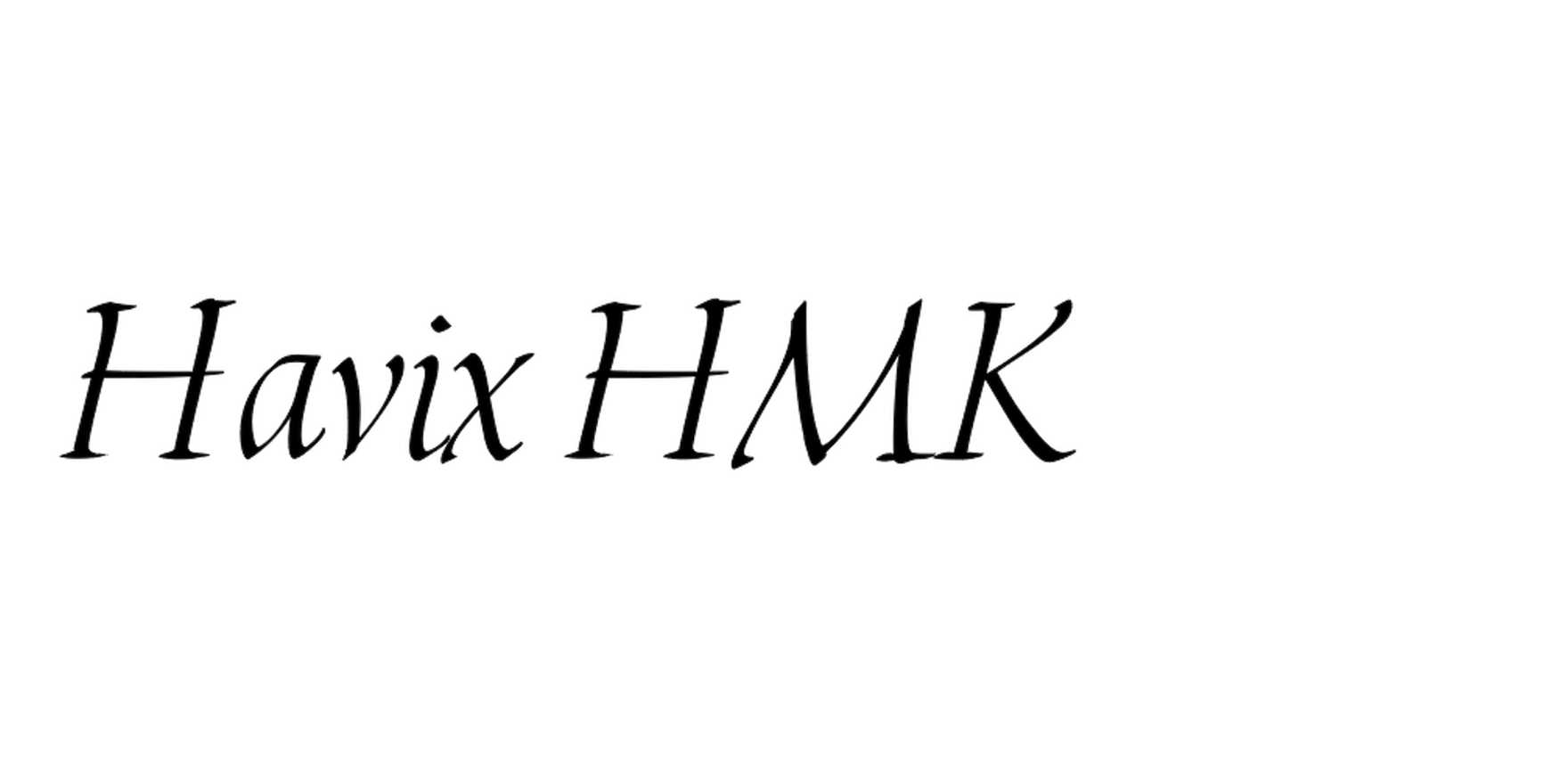 Havix HMK in use - Fonts In Use