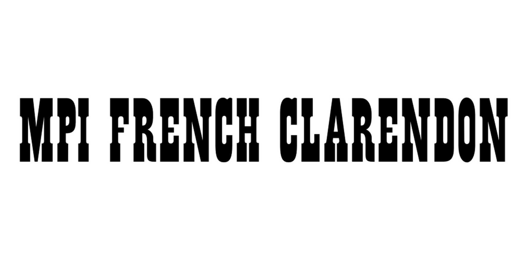 MPI French Clarendon in use - Fonts In Use