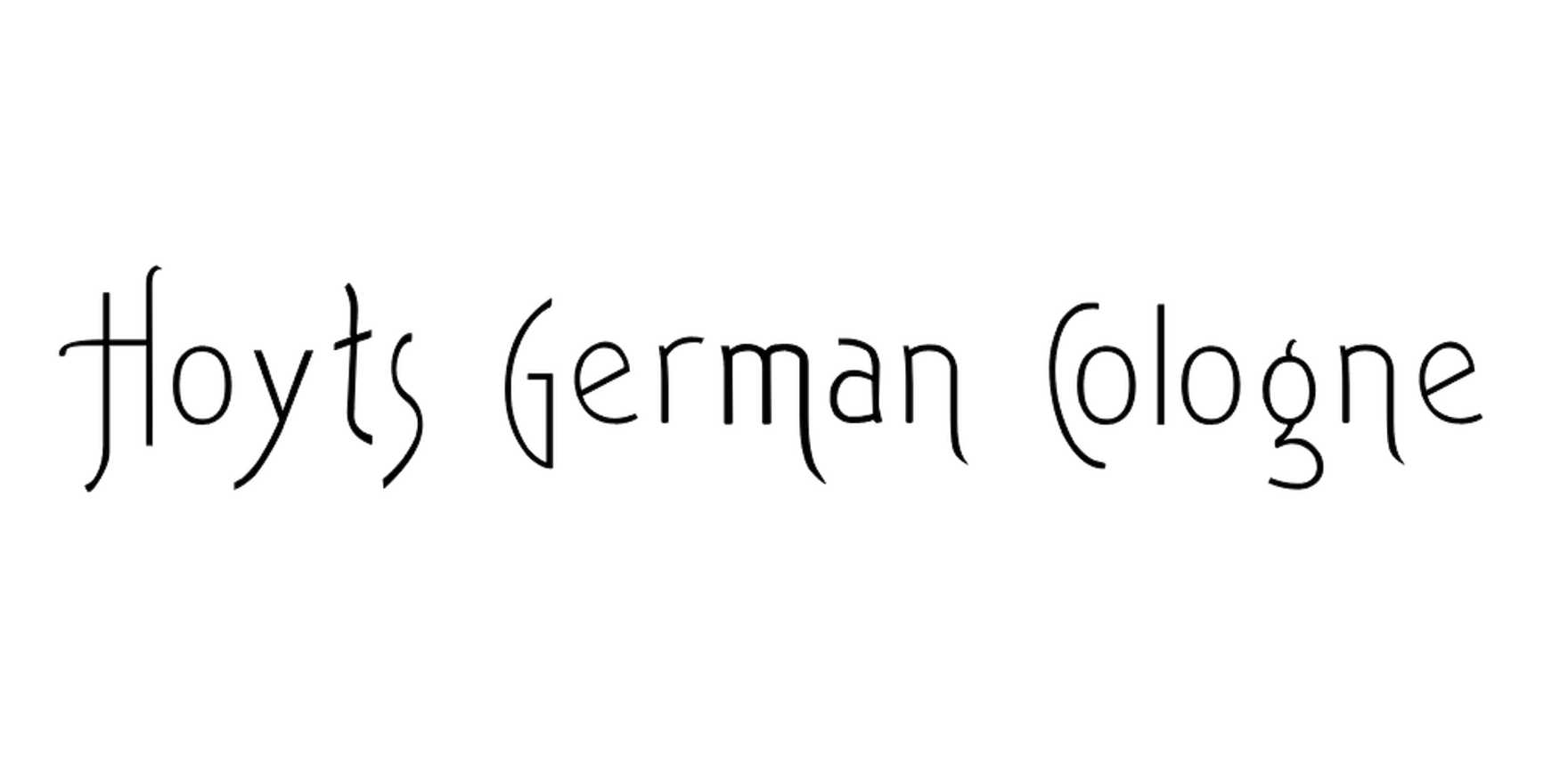 Hoyts German Cologne in use - Fonts In Use