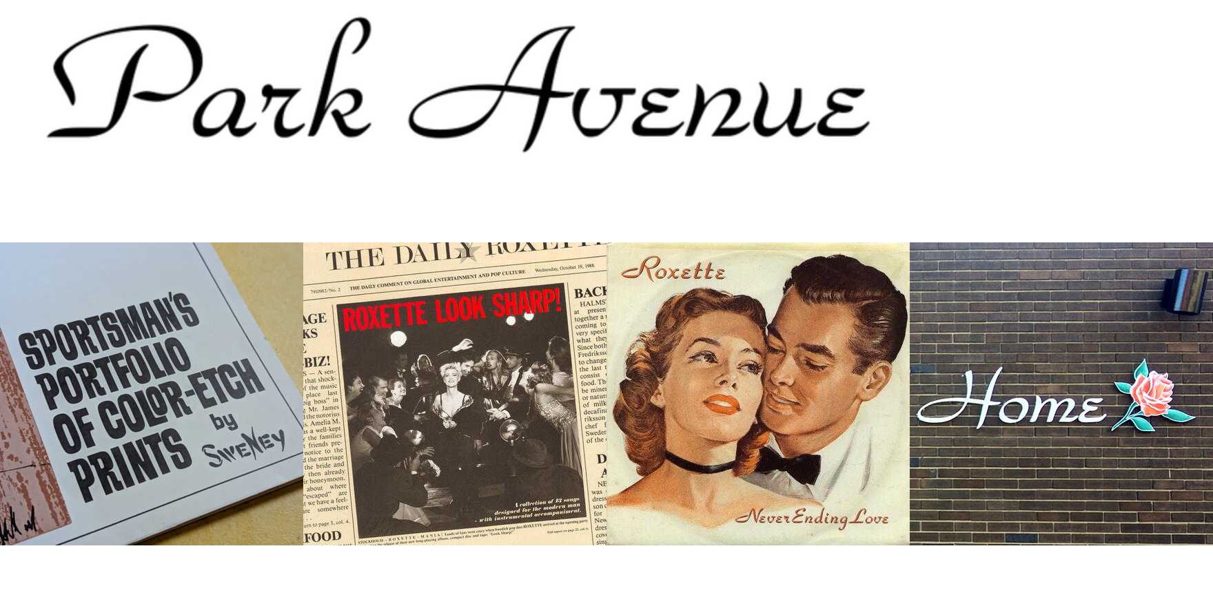 park avenue script font