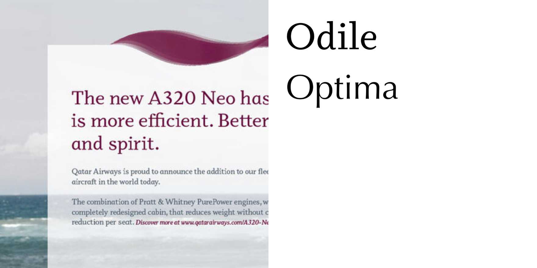 Qatar Airways (2008–2015) - Fonts In Use