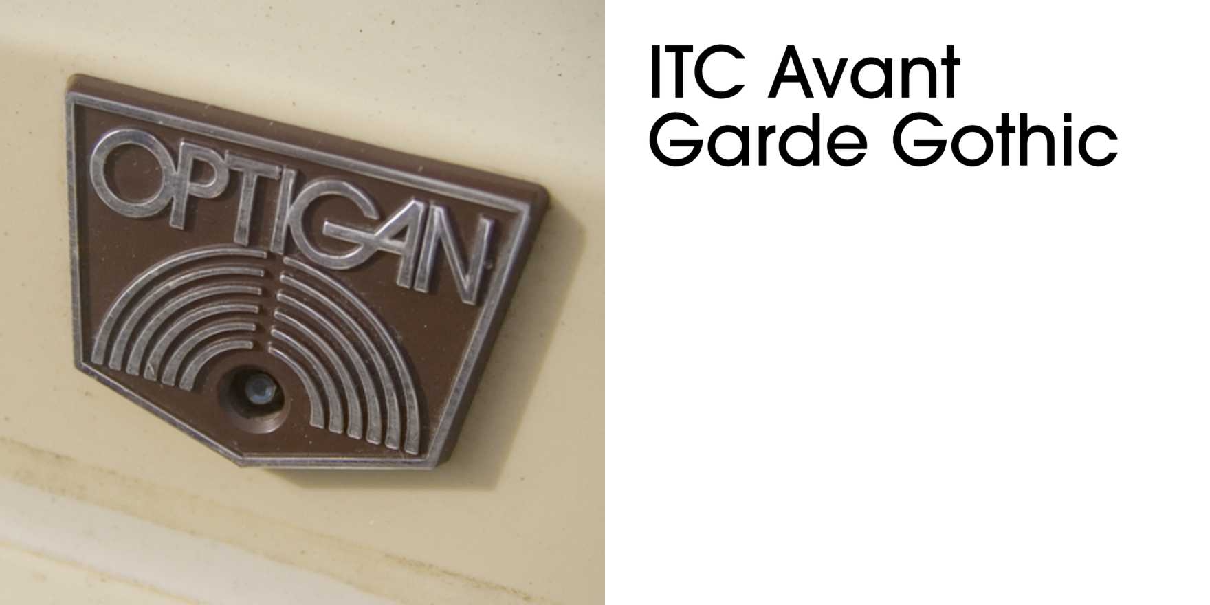 Mattel Optigan logo - Fonts In Use