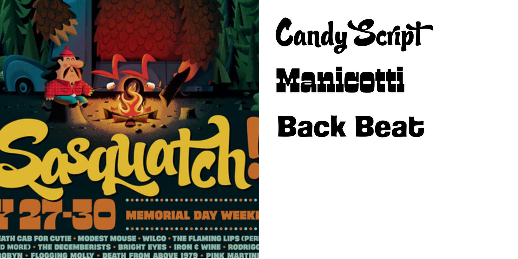 Sasquatch Music Festival Logo Sasquatch! — Draplin Design Co., North