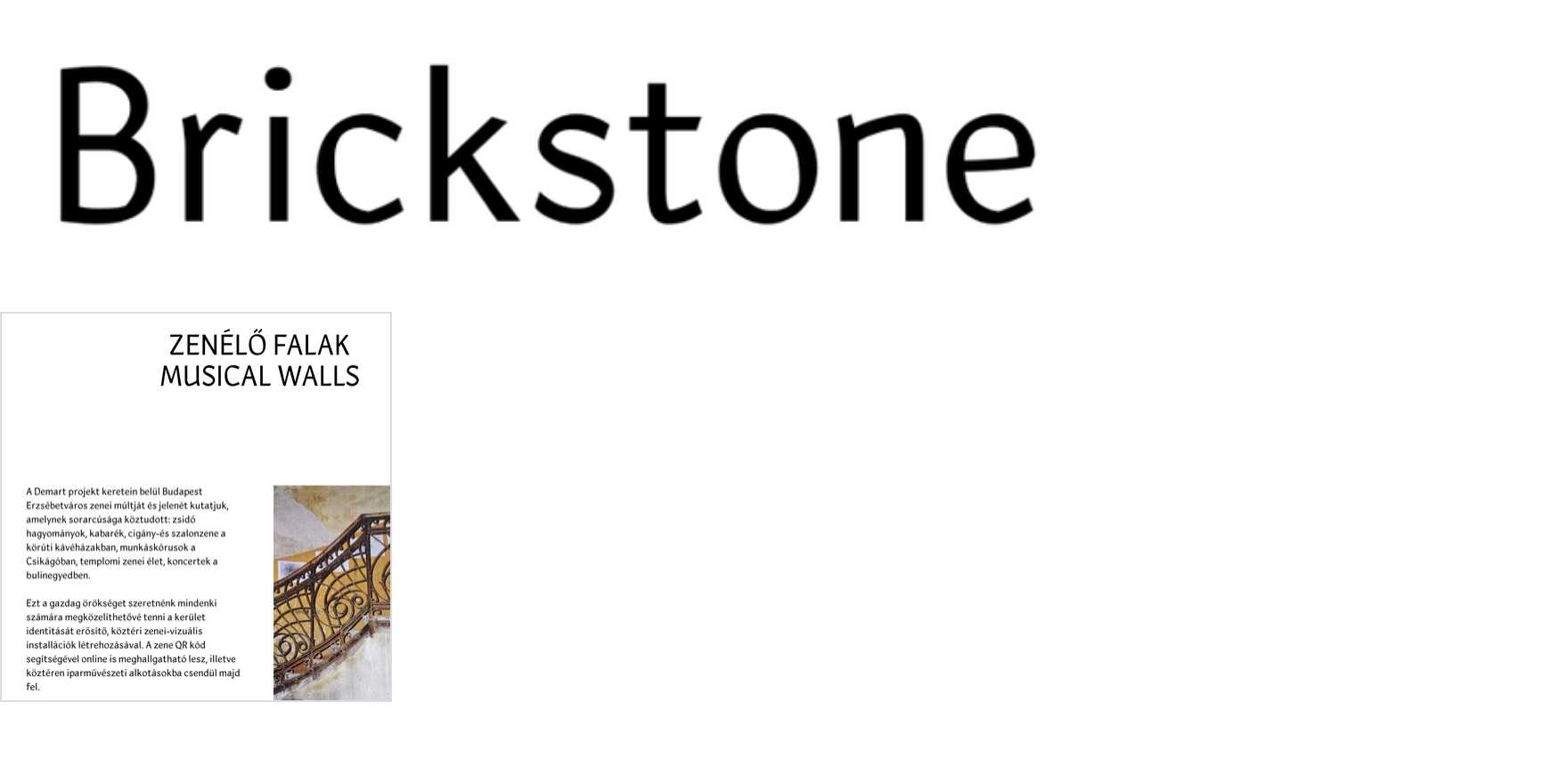 Brickstone in use - Fonts In Use