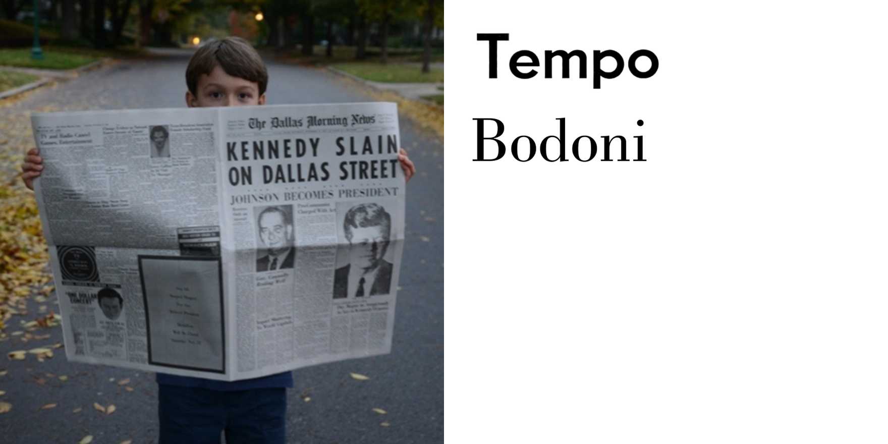 Dallas Morning News, Nov. 23, 1963 - Fonts In Use