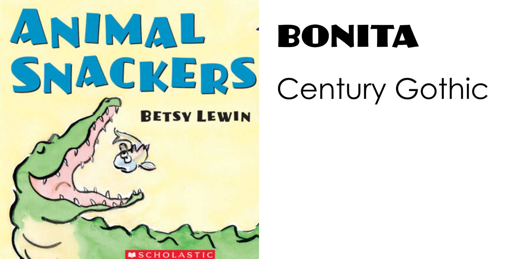 Animal Snackers by Betsy Lewin - Fonts In Use