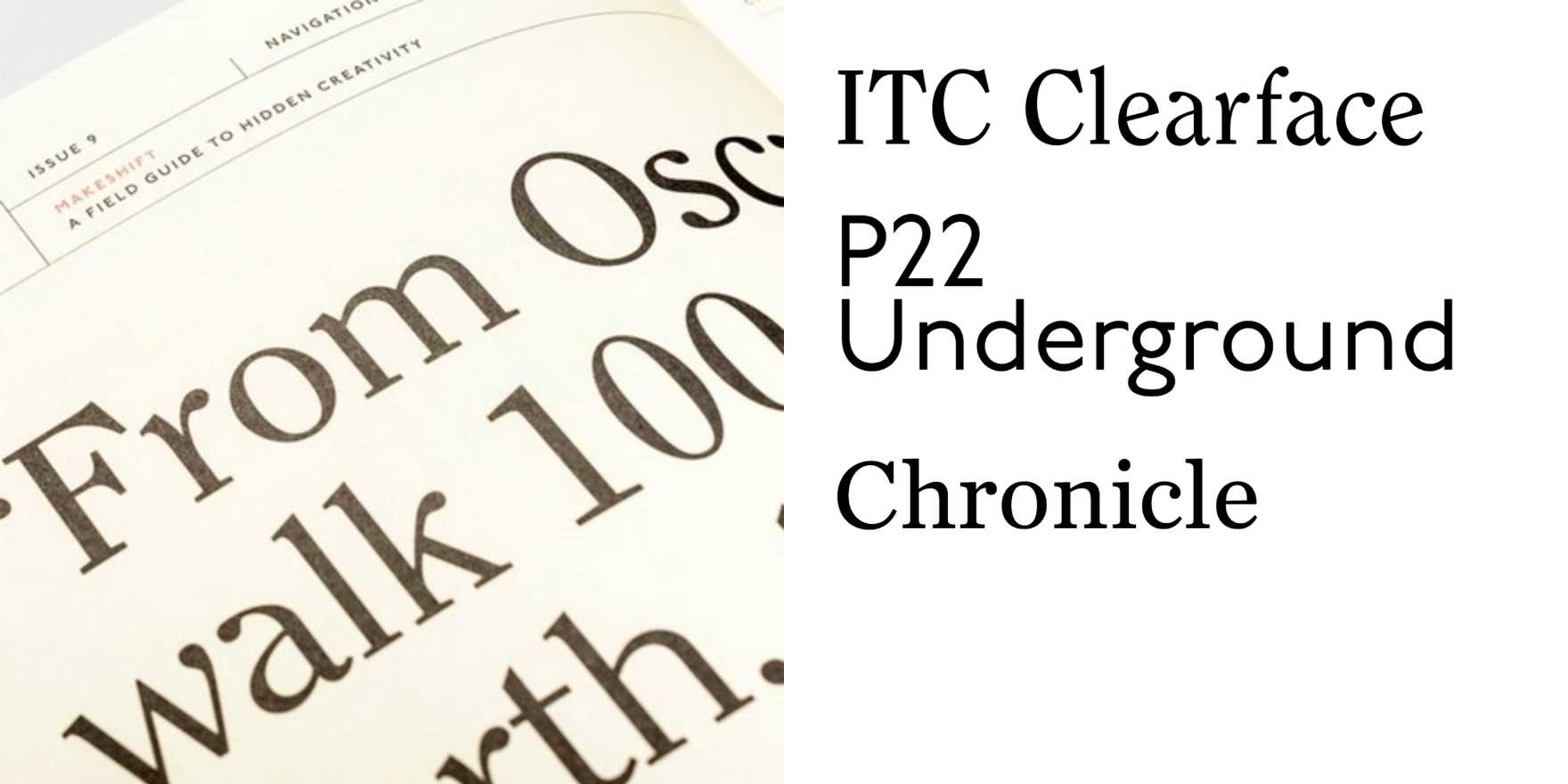Makeshift - Fonts In Use