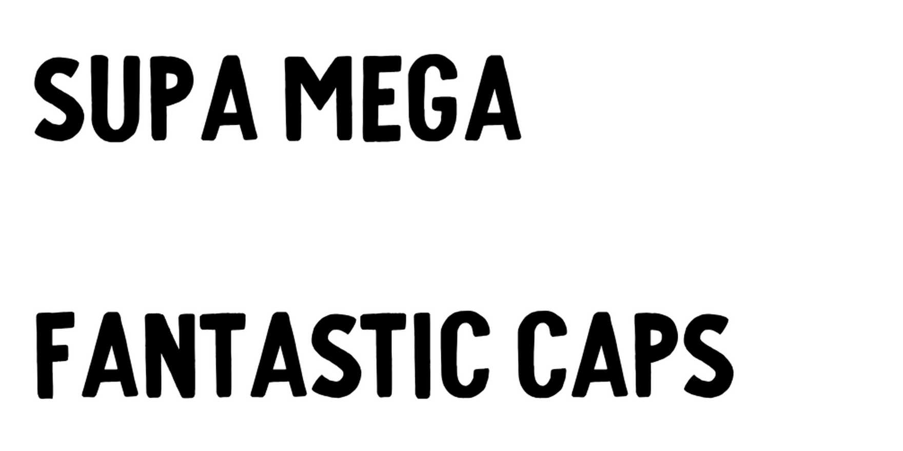 Supa Mega Fantastic Caps in use - Fonts In Use