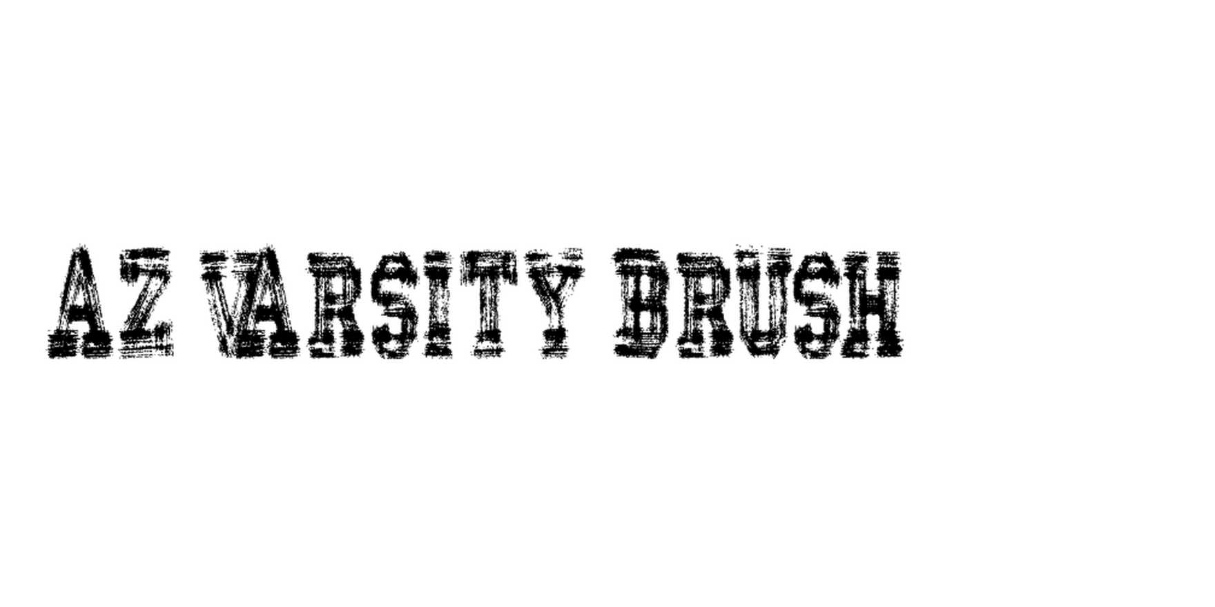 AZ Varsity Brush in use - Fonts In Use