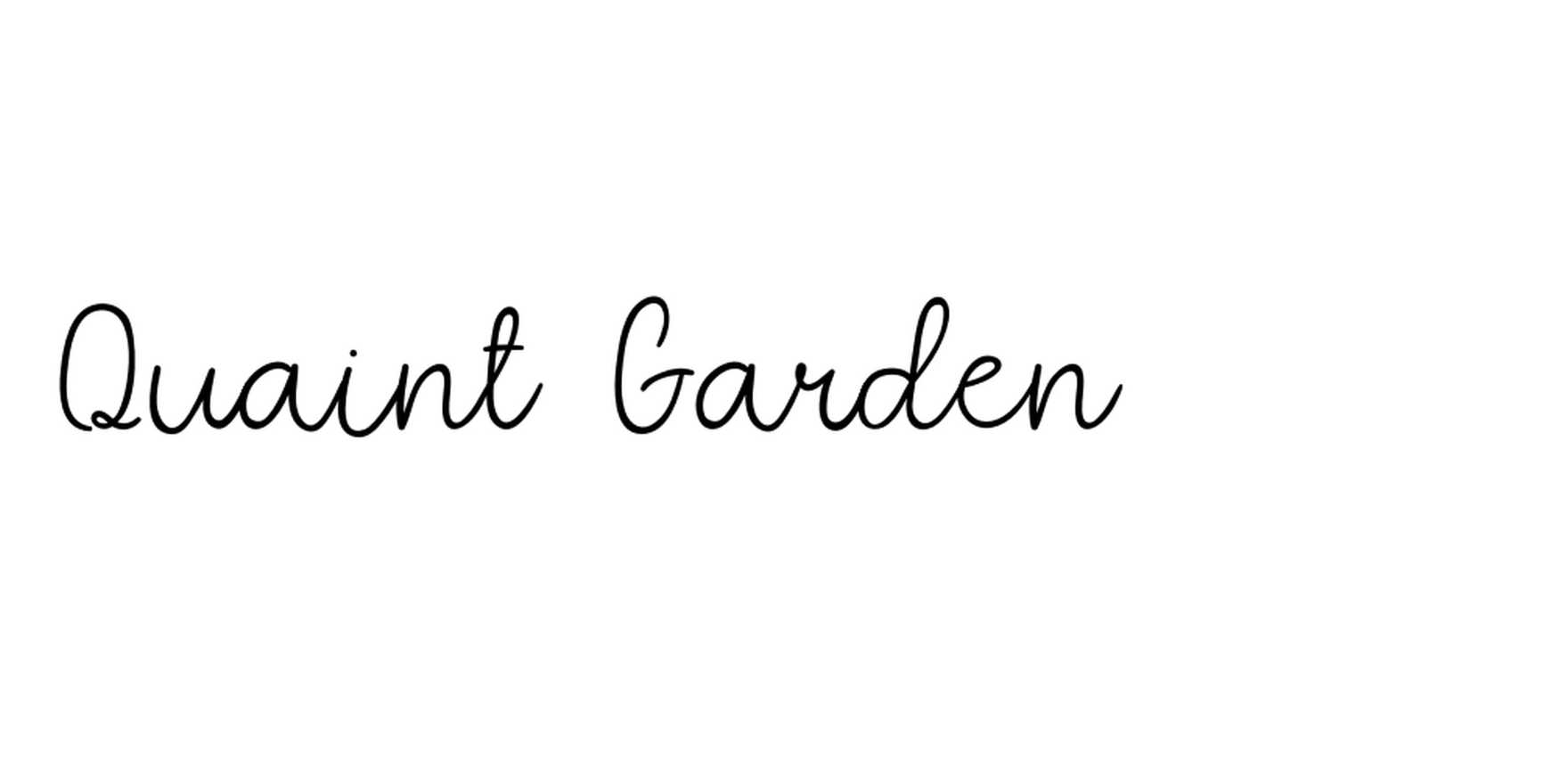 Quaint Garden in use - Fonts In Use
