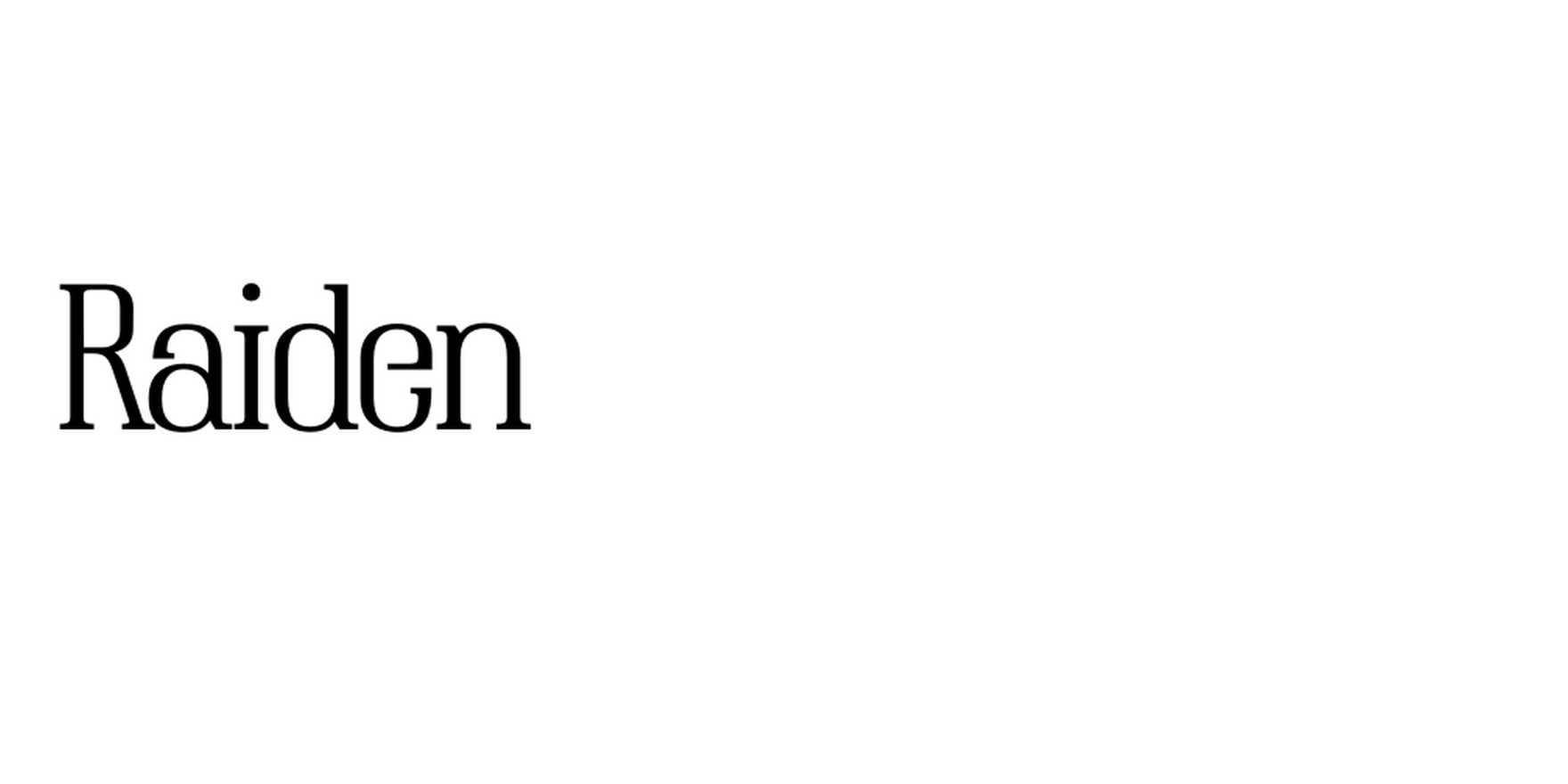 Raiden in use - Fonts In Use