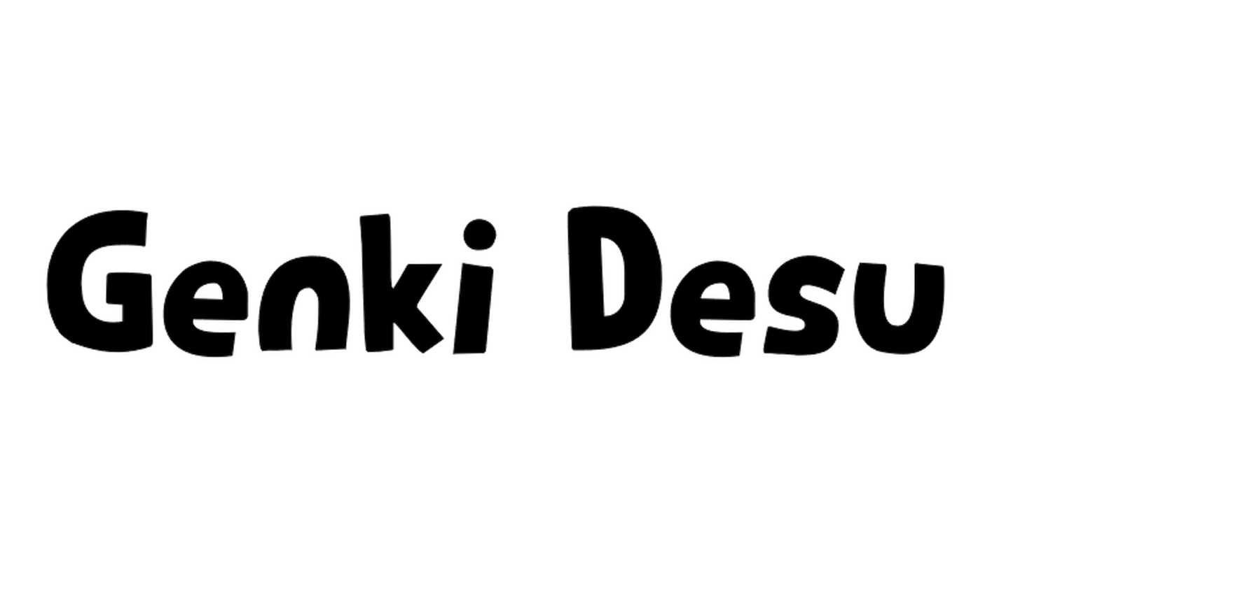 Genki Desu in use - Fonts In Use