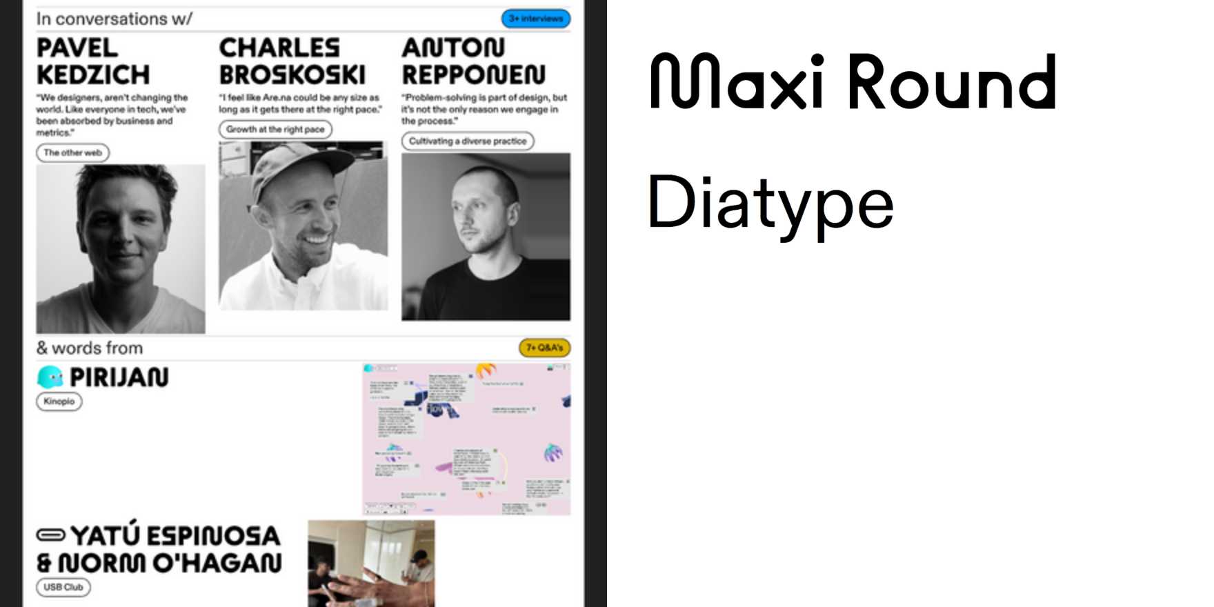 The niche design zine - Fonts In Use