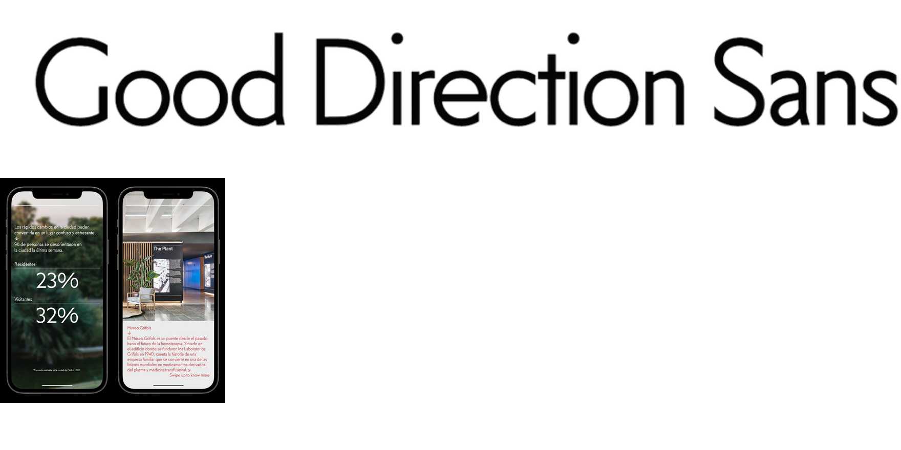 Good Direction Sans in use - Fonts In Use