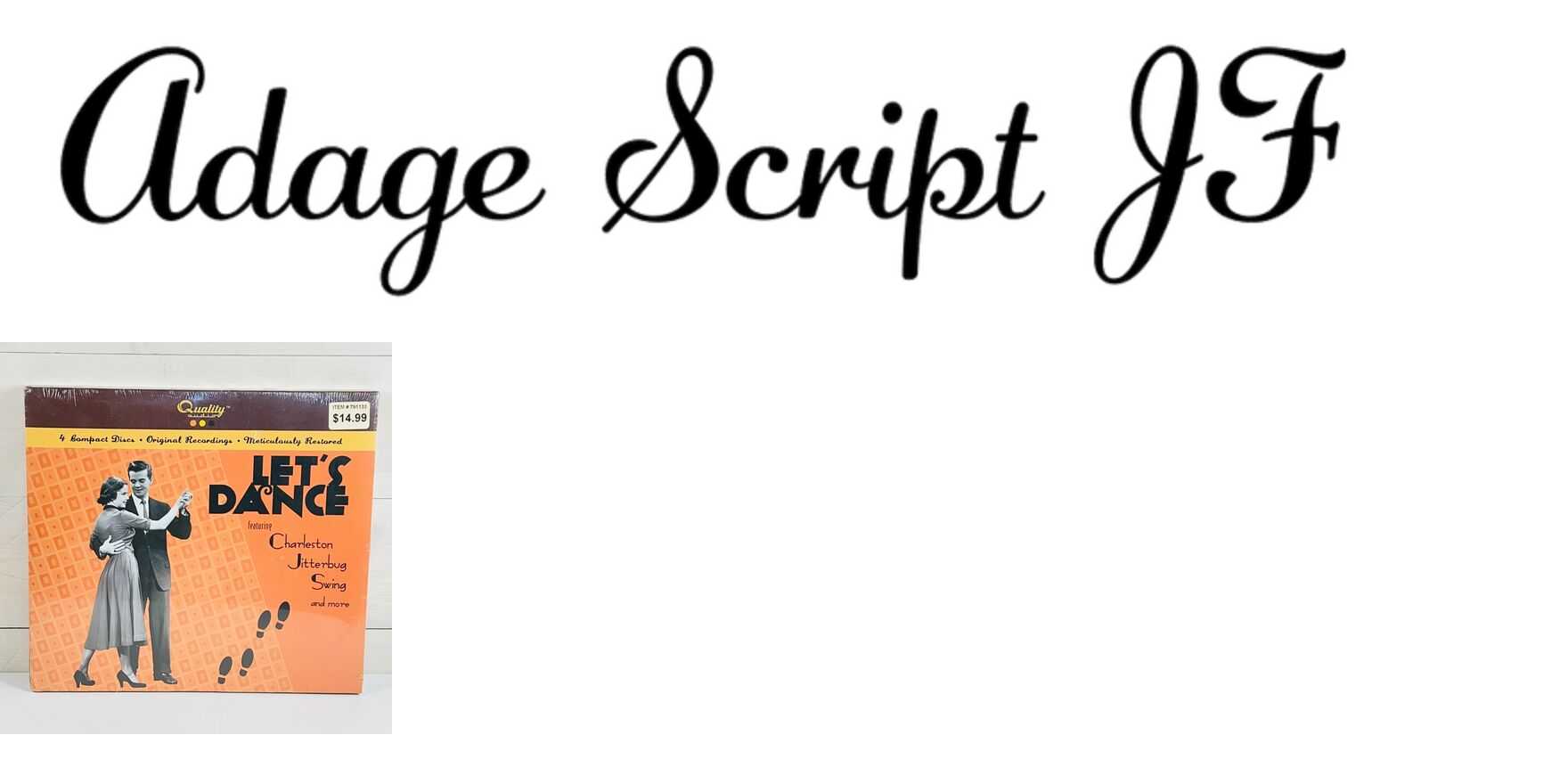 Adage Script JF in use - Fonts In Use