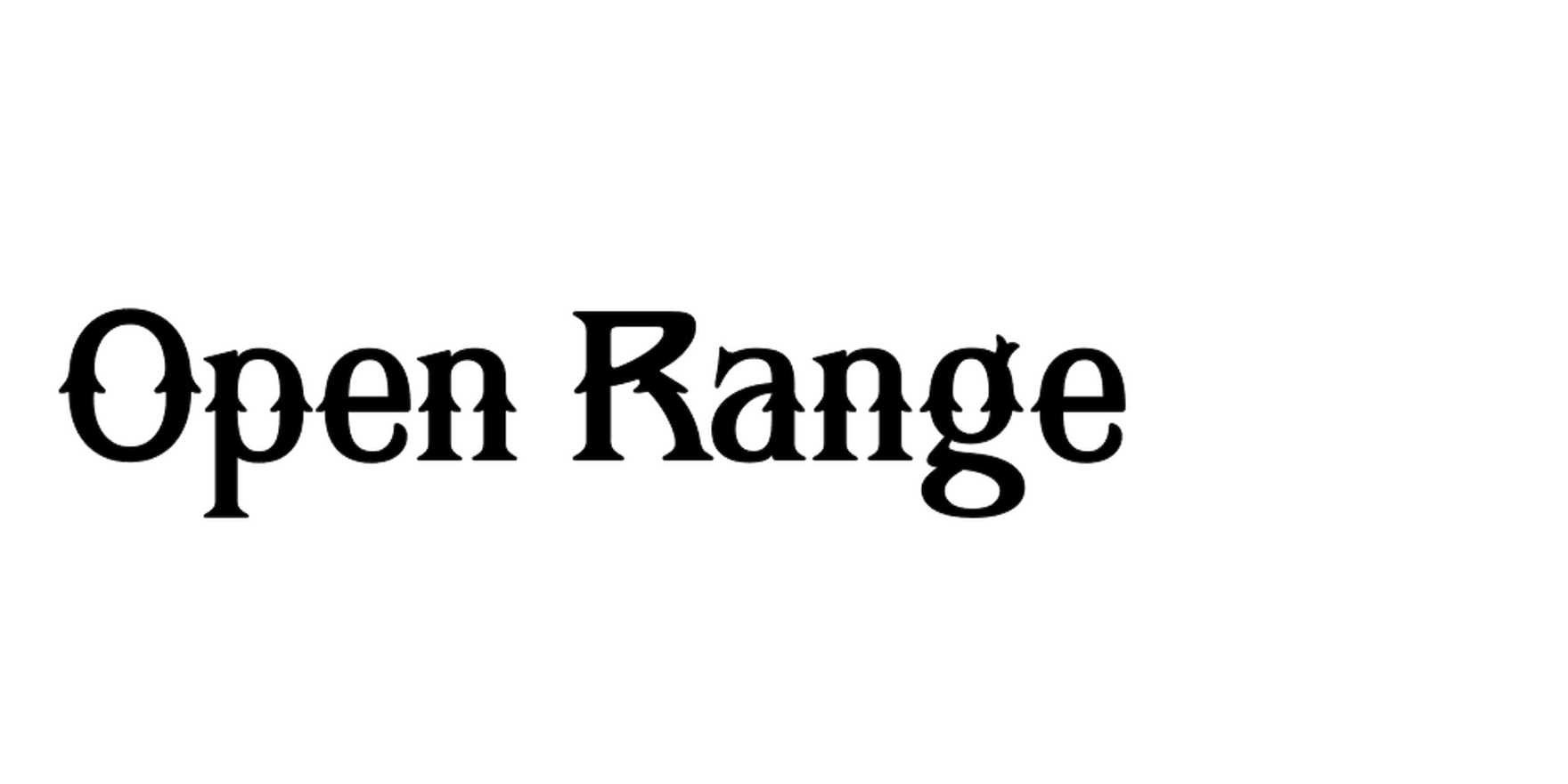 Open Range in use - Fonts In Use