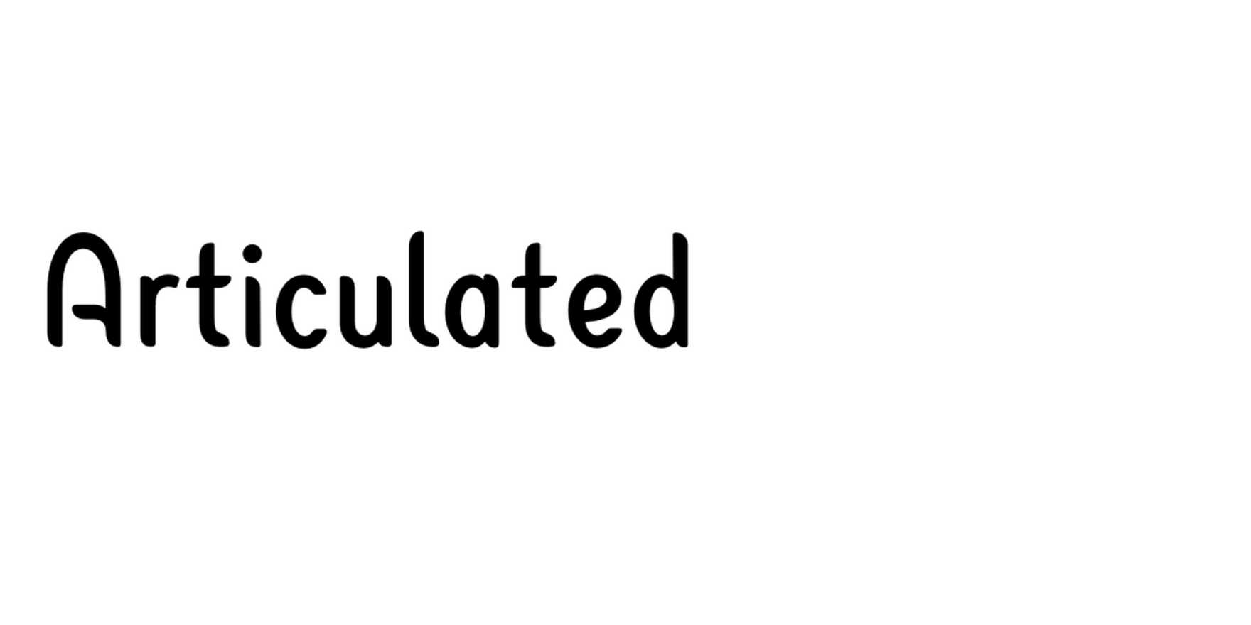 Articulated in use - Fonts In Use