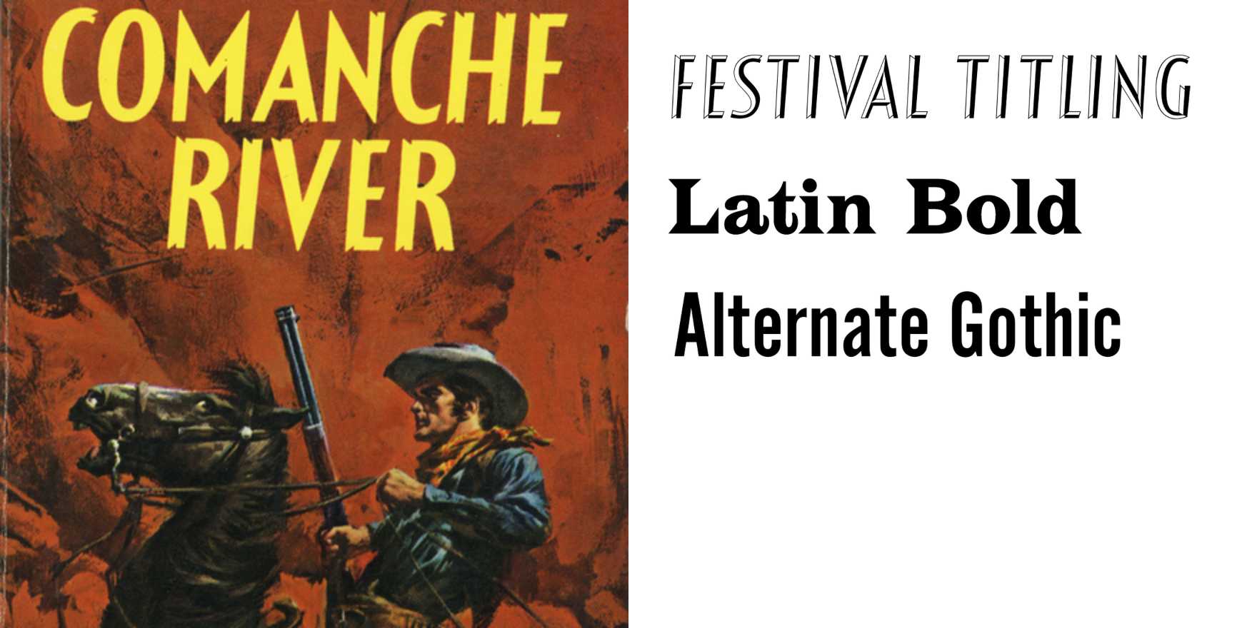 Comanche River by Kingsley West (Berkley) - Fonts In Use