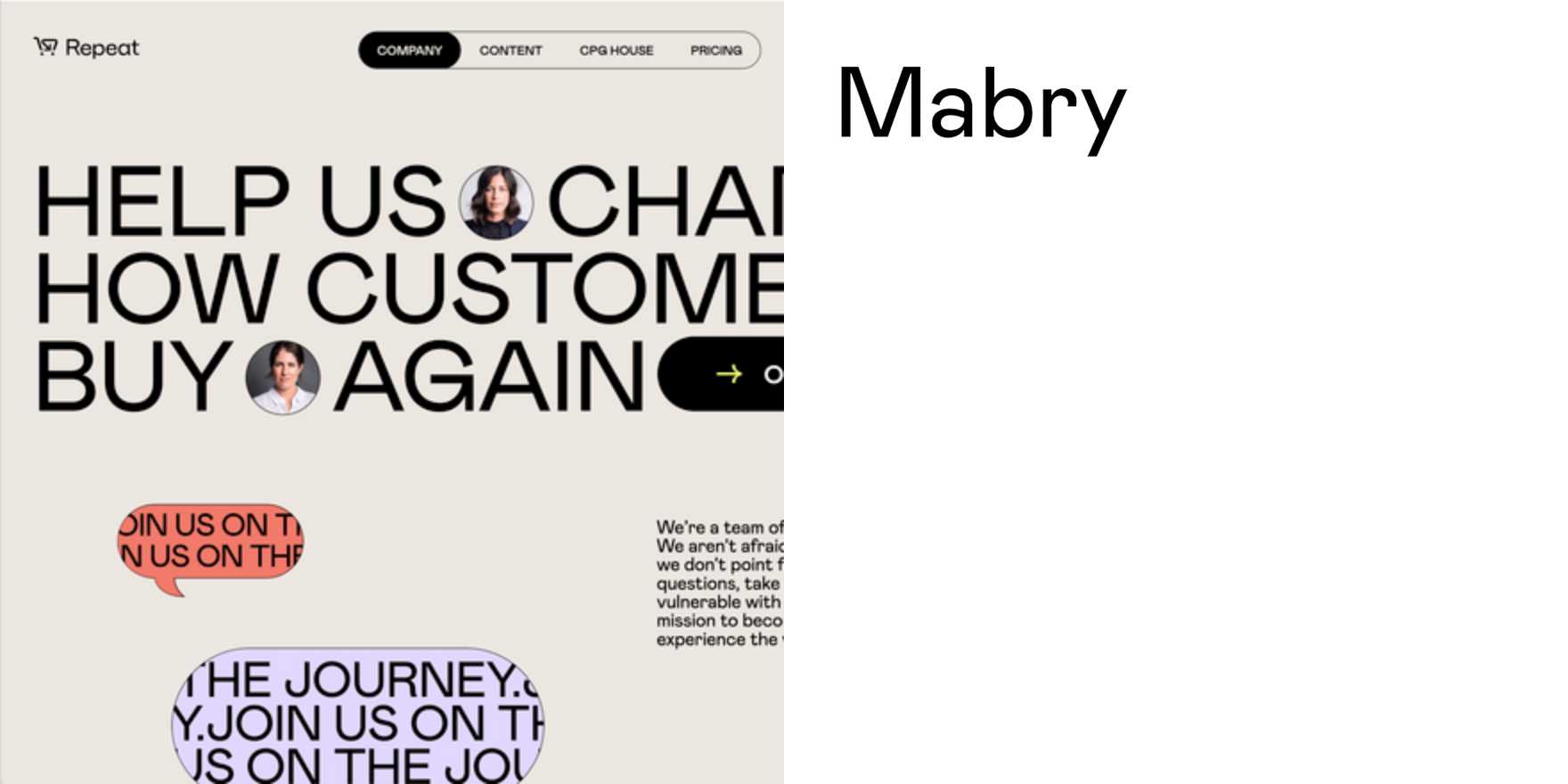 Repeat - Fonts In Use